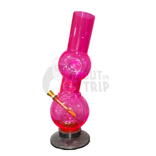 Buy 12 Inch Acrylic Bong - Double Bulb with Ice Catcher Online ...